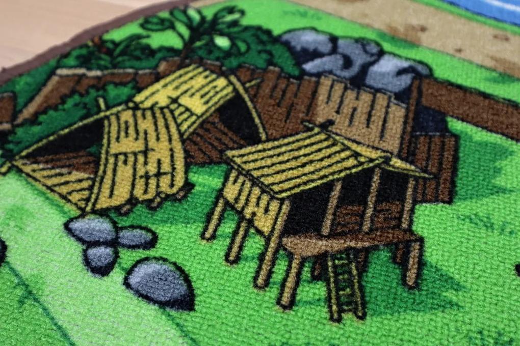 Vopi koberce Dětský kusový koberec Dino čtverec - 120x120 cm