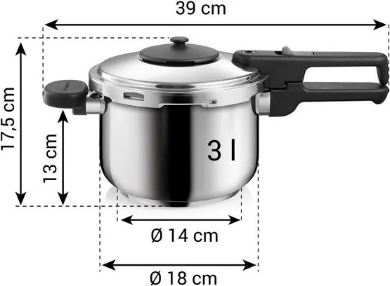 TESCOMA Tlakový hrnec GrandCHEF 3,0 l