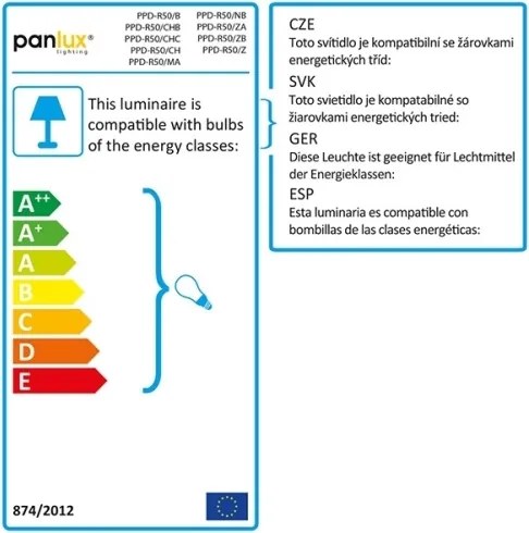 Podhledové svítidlo Panlux PPD-R50/Z zlato lesk