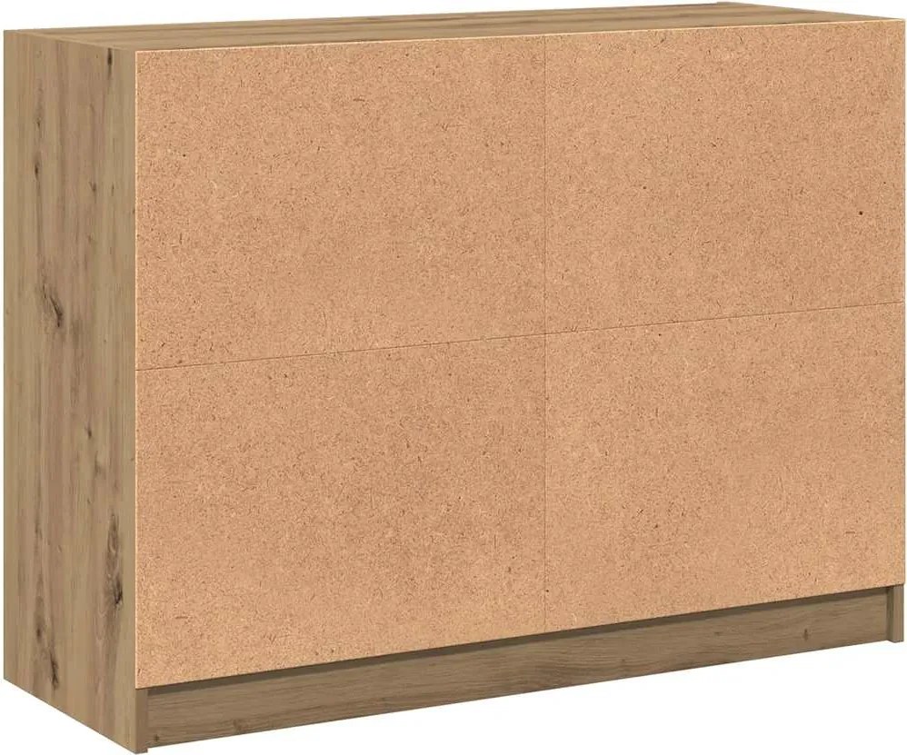 Příborník dub artisan 102 x 37 x 75,5 cm kompozitní dřevo 3318725