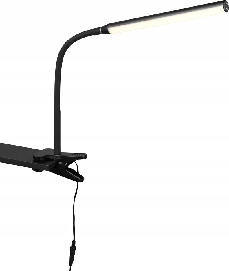 Stolní lampa s klipem flexibilní Led 5W černá matná Nevada Rl