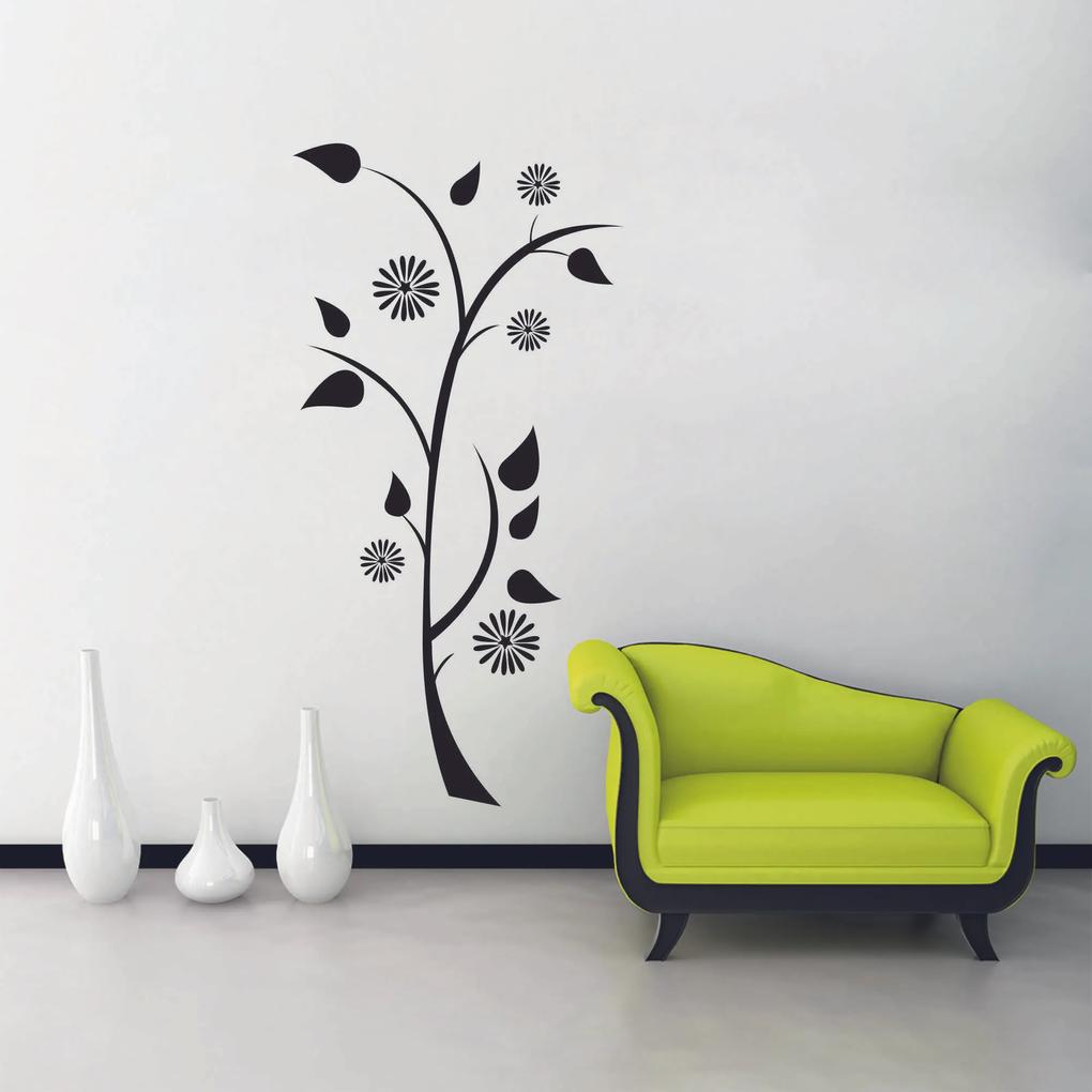 Samolepka na zeď - Květina (30x60 cm) - PopyDesign
