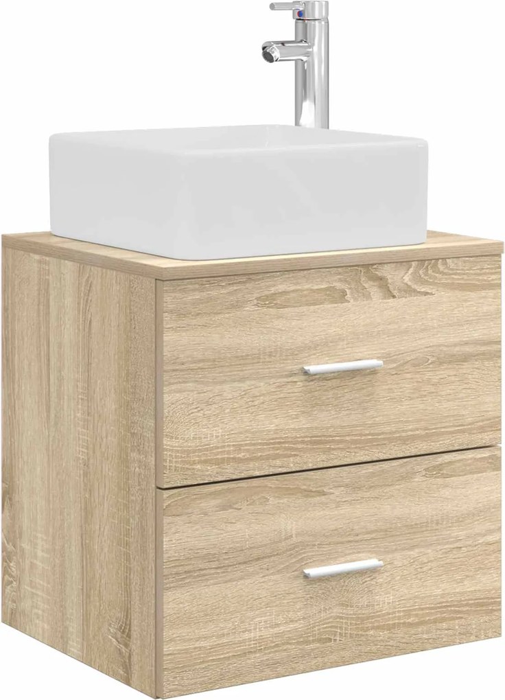 Sada koupelnových skříněk 3 ks Dub sonoma 49,5 x 41 x 63 cm 3405829