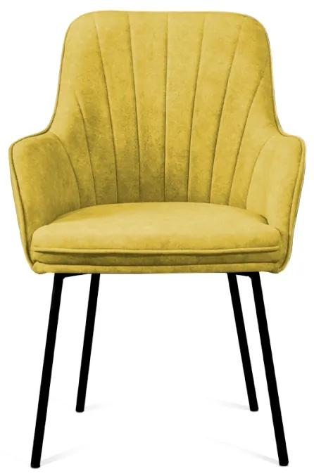 DOLMAR SEDAČKY Jídelní židle - KR-8, různé tkaniny a barvy na výběr Čalounění: cihlová (Uttario Velvet 2964)
