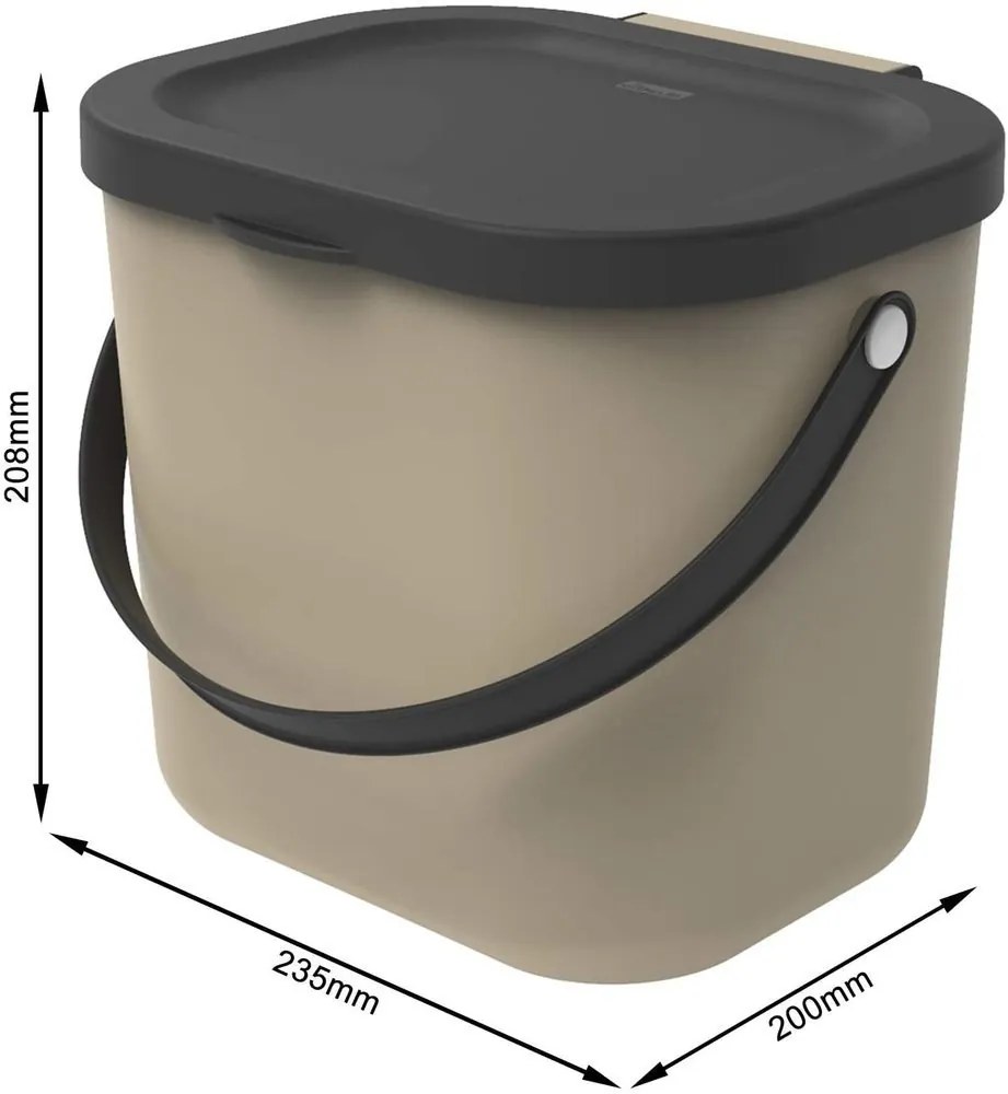 ROTHO Systém třídění odpadu ALBULA box 6L - cappuccino