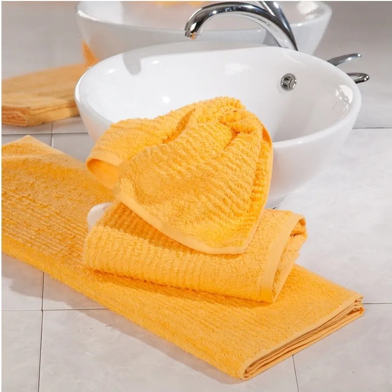 Veba ručník juvel vlny - světle oranžová 50x100