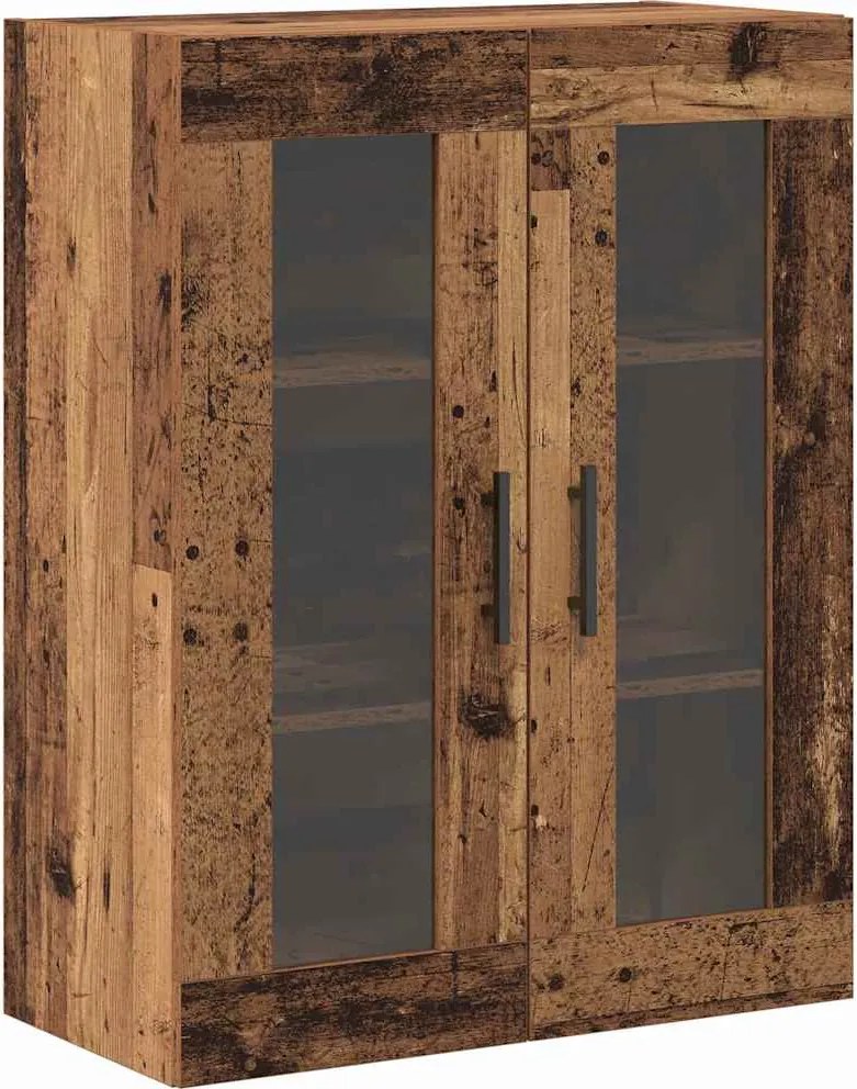 Vysoký bufet 2 ks Staré dřevo 69,5 x 34 x 180 cm 3394521