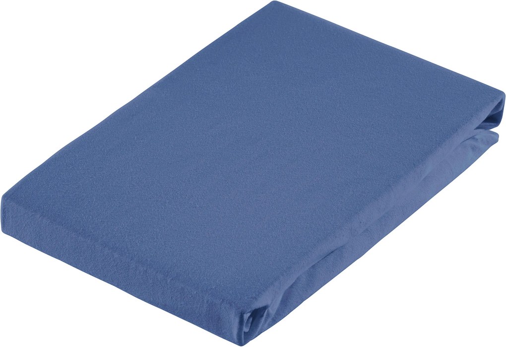 XXXLutz ELASTICKÉ PROSTĚRADLO, žerzej, tmavě modrá, 160/220 cm Dieter Knoll - Prostěradla - 004996001610