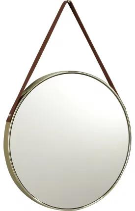 Moebel Living Kulaté zrcadlo Anet 45 cm, zlatá