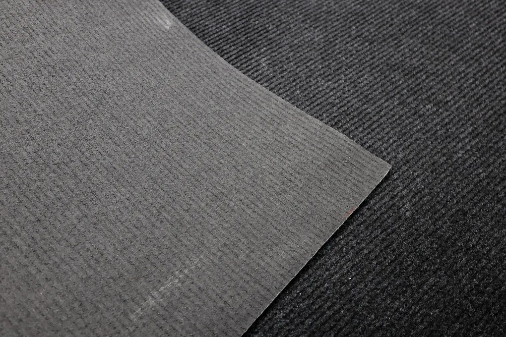 Vopi, Kusový koberec Quick step antracit, 50x80, šedá, chodba / předsíň