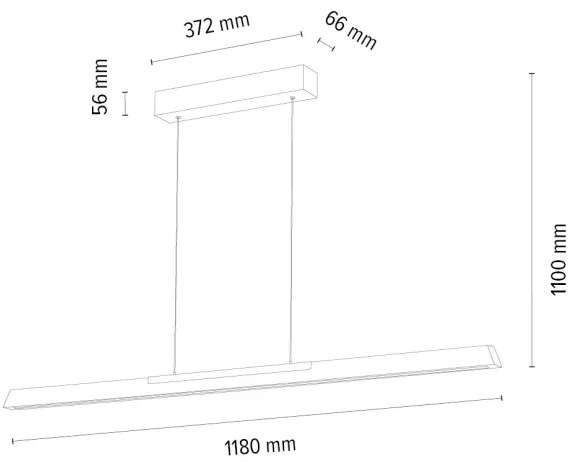 Spot-Light 1017401600000-LED Stmívatelný lustr na lanku JONAS LED/16,5W/230V dub