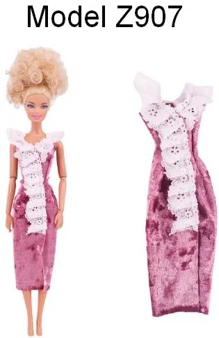 Oblečky pro Barbie - růžové outfity Varianta: model Z907