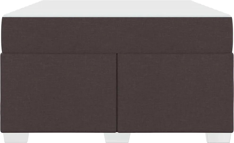 Rám postele s matrací Tmavě hnědá 120 x 190 cm textil 3399176