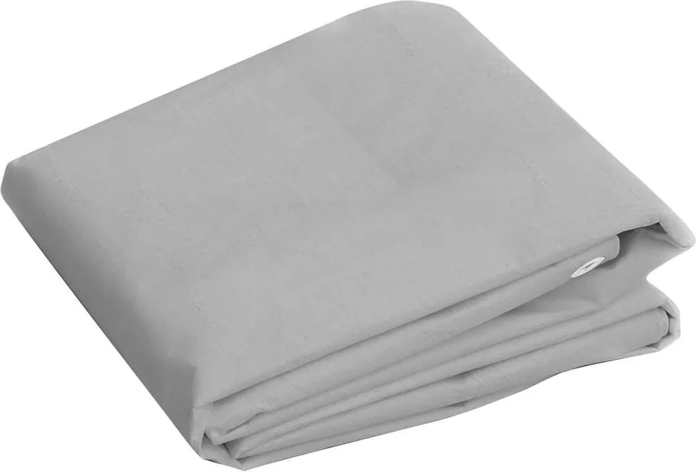 Plachta 260 g/m² 6 x 6 m šedá HDPE 151506