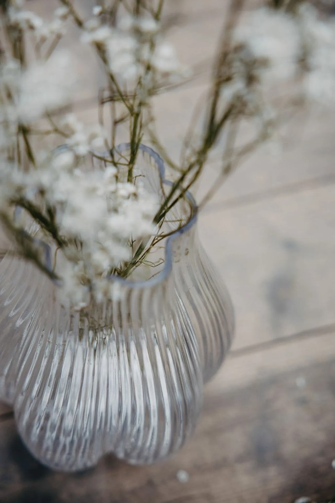 Storefactory Skleněná váza Ängshult 29 cm, čirá barva, sklo