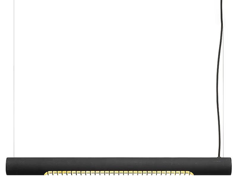 Lineární závěsné kovové svítidlo Roest Horizontal Dekor: Uhlově černý, Délka: 750 mm