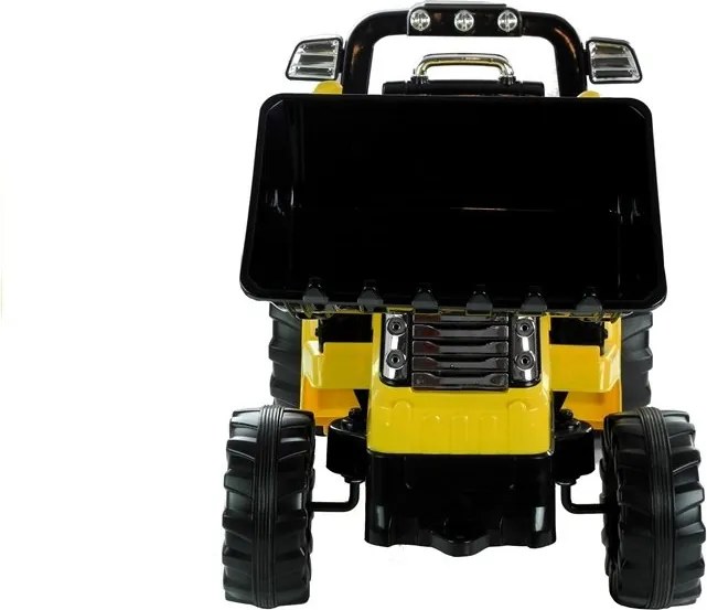 LEAN CARS Elektrický traktor s bagrem na baterie ZP1005 pro děti žlutý