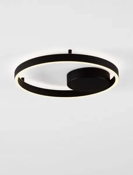 LED stmívatelně černé designové stropní svítidlo Hedra