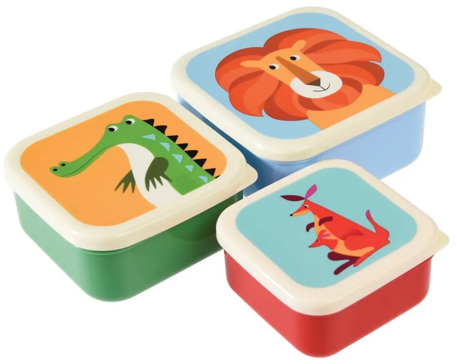 Sada 3 svačinových boxů Rex London Creatures