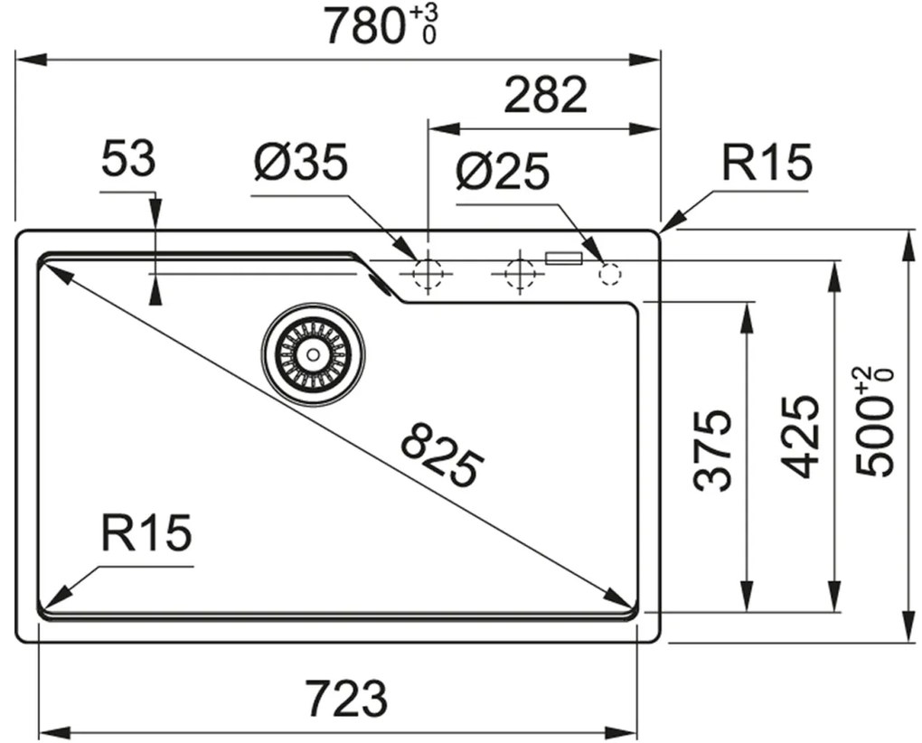 Granitový dřez Franke UBG 610-78 Šedý kámen