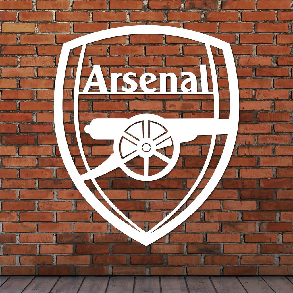 DUBLEZ | Logo fotbalového klubu ze dřeva - Arsenal | Obraz