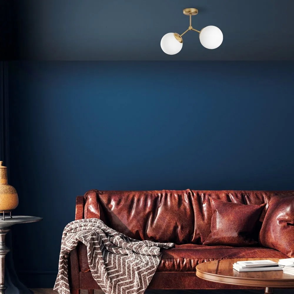 Stropní svítidlo v bílo-zlaté barvě Opviq lights Damar