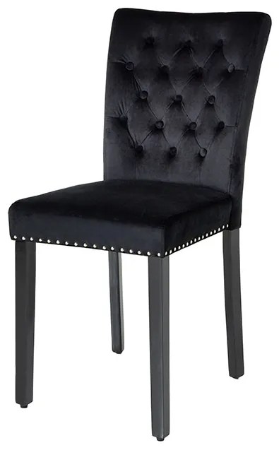 Designová židle Queen II černý samet