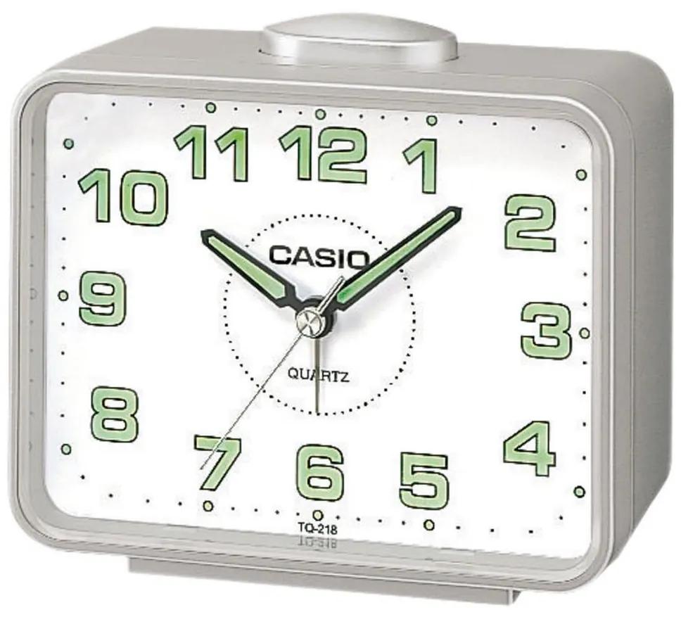 Casio | Casio - Budík 1xLR14 stříbrná | FT0365