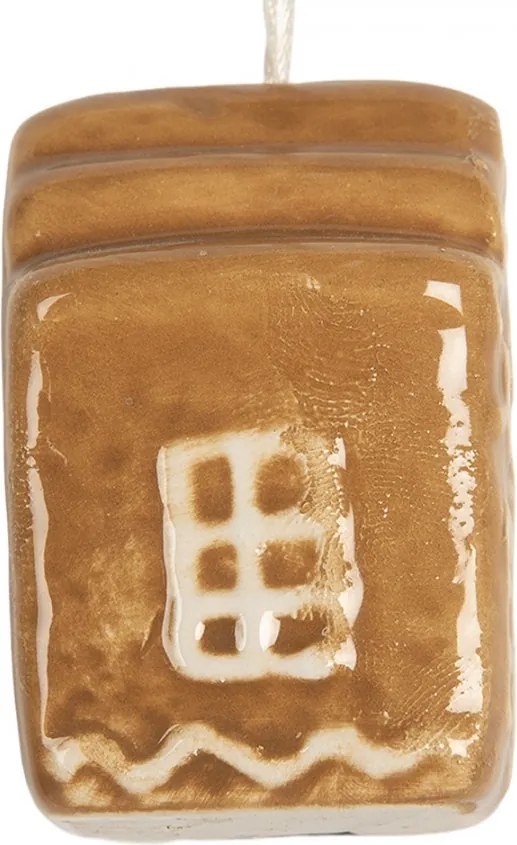 Závěsná ozdoba perníková chaloupka Gingerbread Cott - 4*4*5 cm