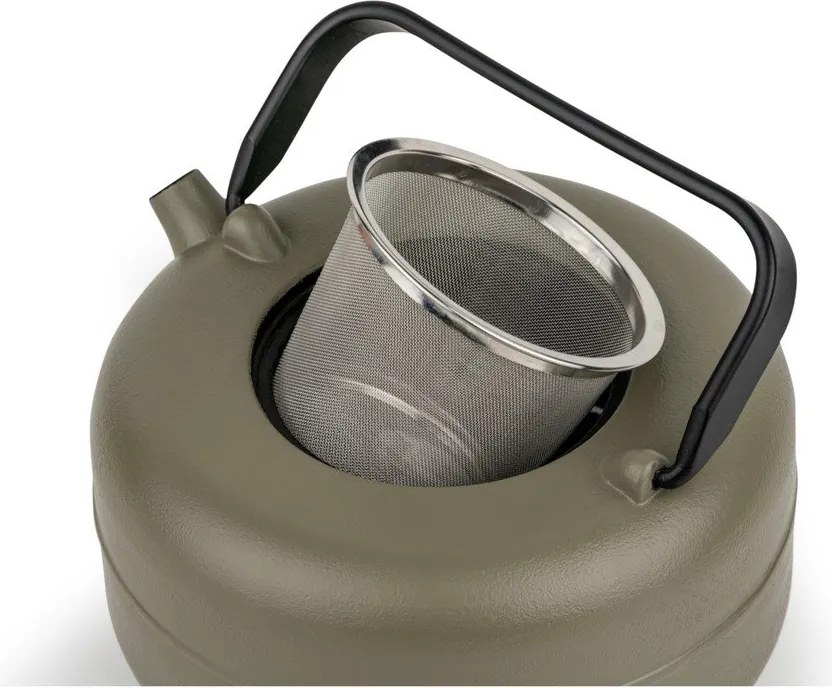 Khaki konvice na čaj z litiny se sítkem 750 ml Henan – Bredemeijer