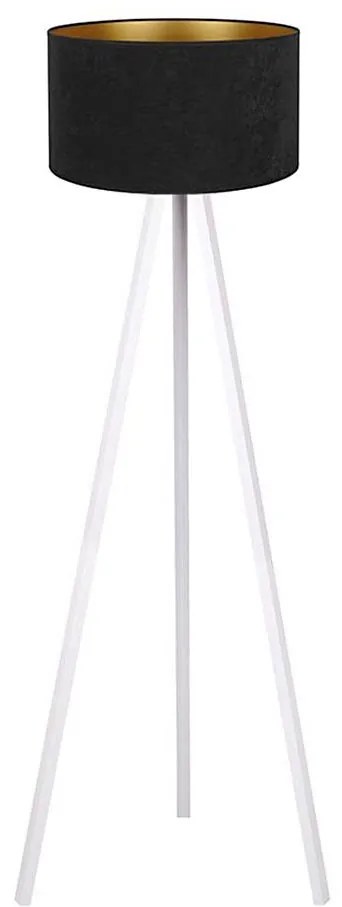 Brilagi - Stojací lampa VELVET 1xE27/60W/230V bílá/černá AS0465+DU82610