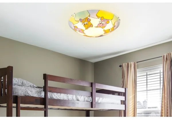 Globo 40606 - Dětské stropní svítidlo KIDDY 2xE27ILLU/60W/230V