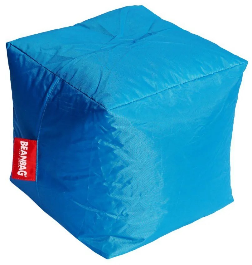 Cube Turquoise BEANBAG Cube ve tvaru kostky 40x40x40 cm