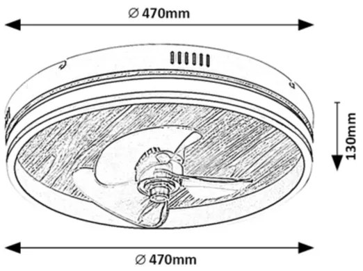 Rabalux 71016 - LED Stmívatelné stropní svítidlo FAUSTINE LED/30W/230V + DO