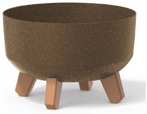 Nohelgarden Žardinka GRACIA LOW ECO WOOD samozavlažovací plast d24x16cm