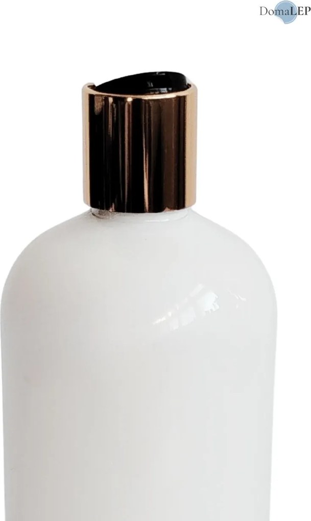 Dávkovač na mýdlo 500 ml bílý s černo-stříbrným DISC TOP BELA