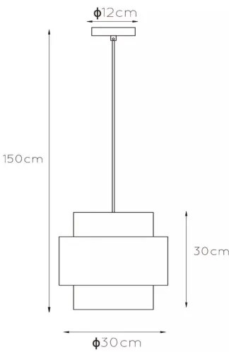 Lucide 45497/30/02 - Lustr na lanku FIRMIN 1xE27/40W/230V