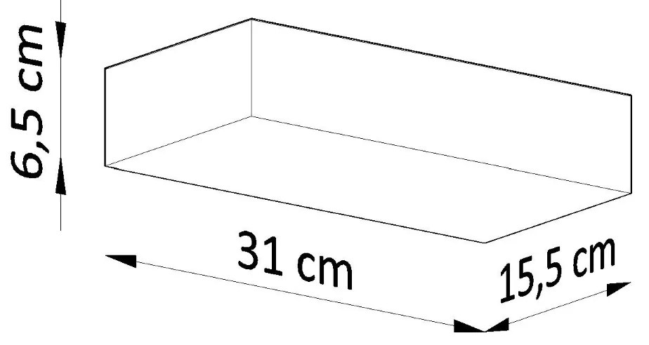 Nástěnné svítidlo Taugan, 1x bílé keramické stínidlo