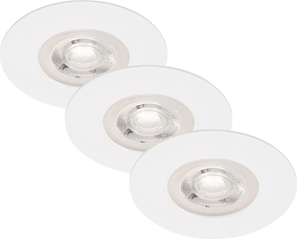 Briloner Vestavná LED svítidla Kulana sada 3 ks, 4,9W, 480 lm, 3000 K, bílá