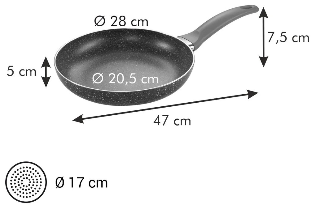 Pánev MANICO ROSSO ø 28 cm