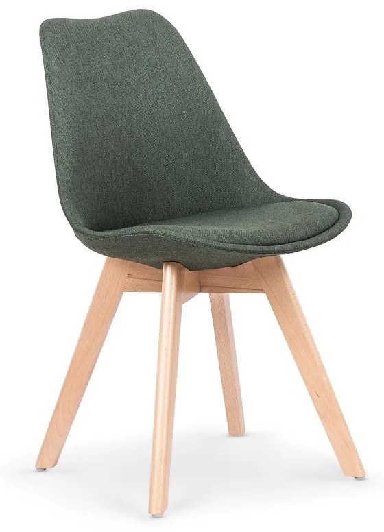 Jídelní židle Leena tmavě zelená/buk