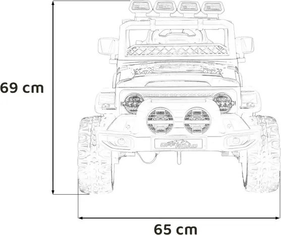 Elektrické autíčko Off-Road CLIMBER zelené