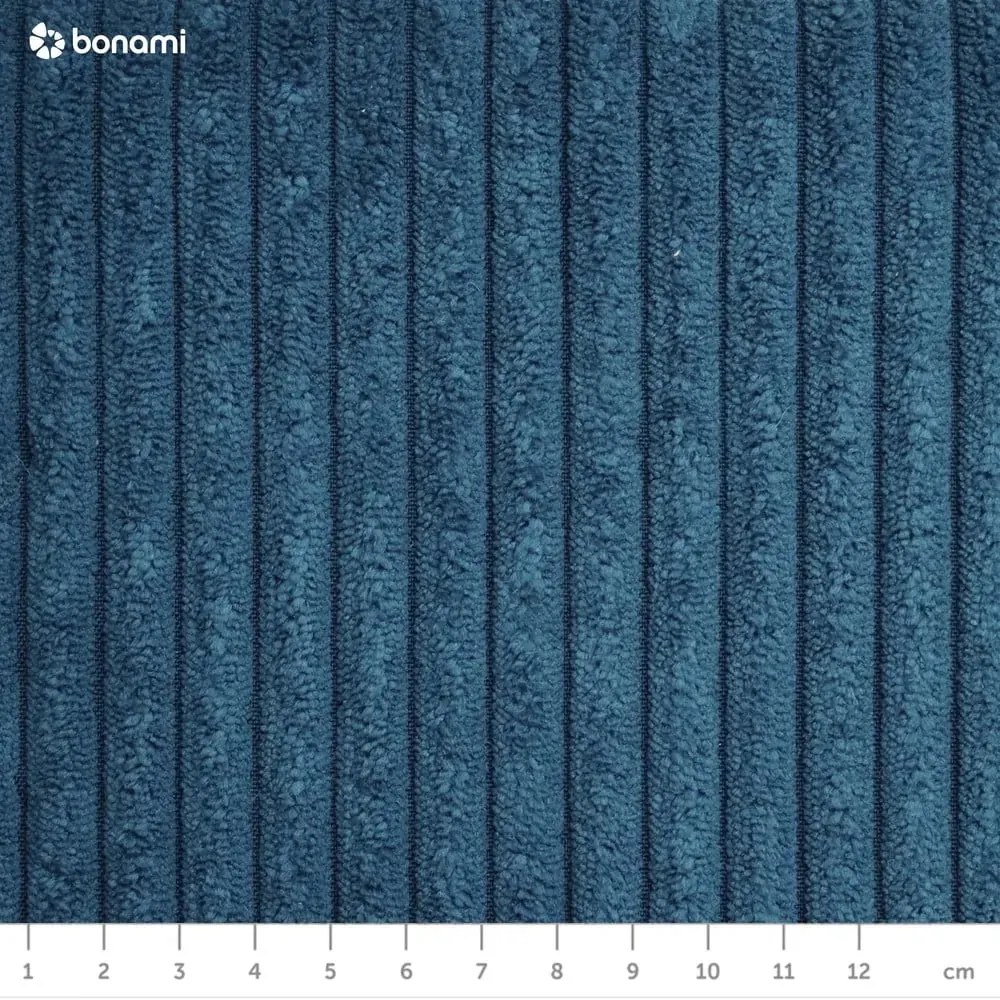 Modrá manšestrová rozkládací rohová pohovka (levý roh/do "U") Tori – Bonami Selection