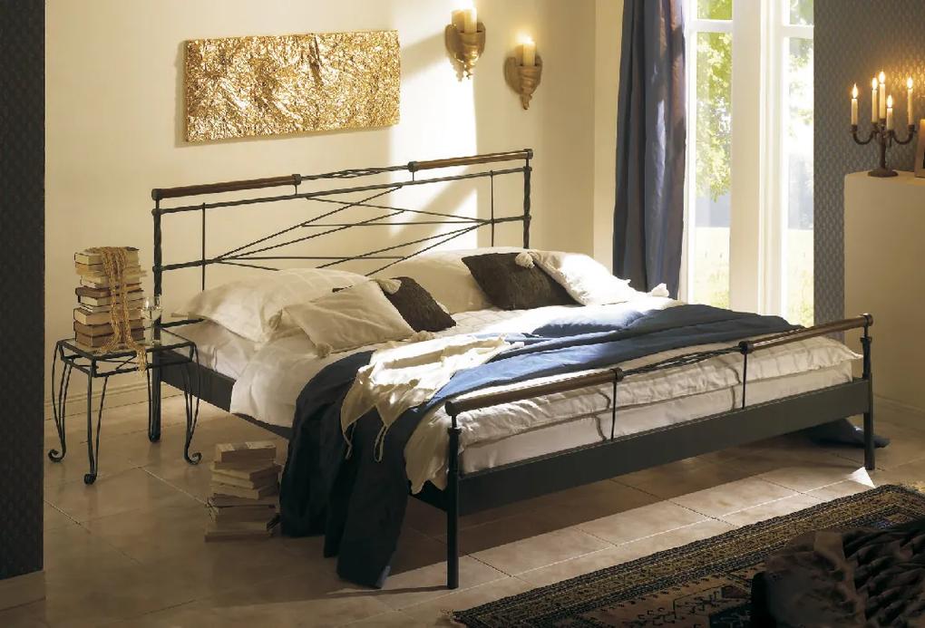 Nábytek ATIKA s.r.o. Kovová postel KELLY Povrchová úprava: černá, Rozměr: 100 x 200 cm