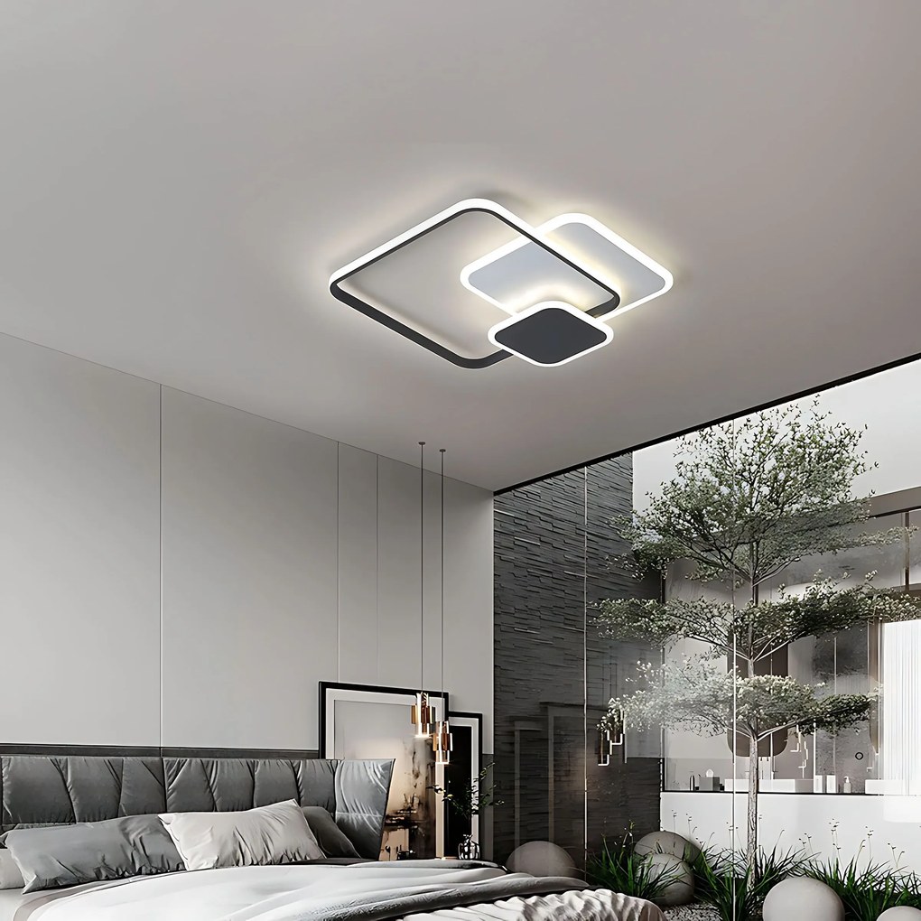 Toolight Stropní LED osvětlení Modern D49 LHJ079-C černá/bílá
