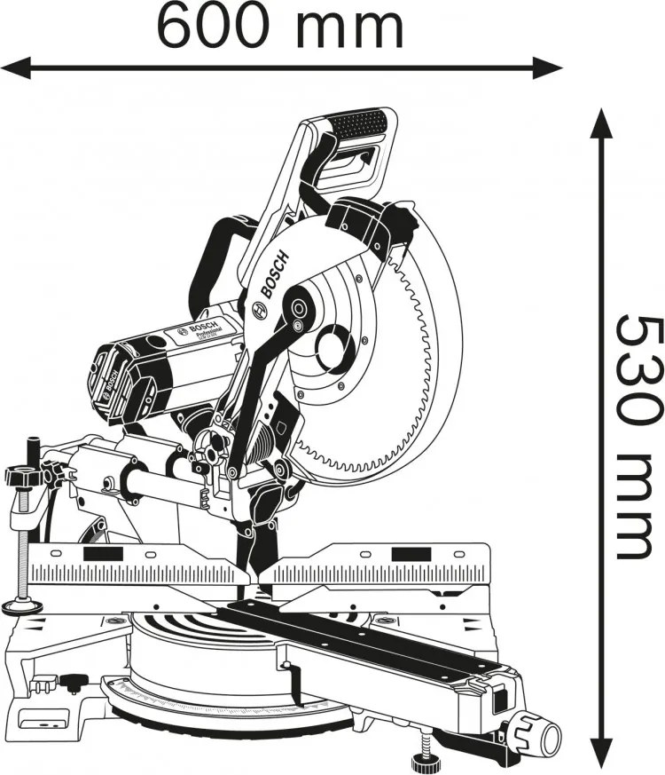 Bosch GCM 12 SDE kapovací a pokosová pila