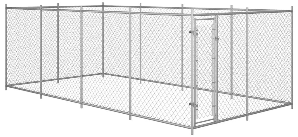 Venkovní psí kotec 7,6 x 3,8 x 1,9 m