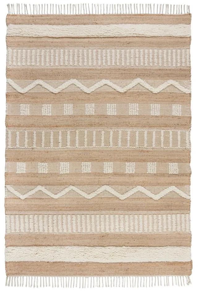 Ručně tkaný koberec s příměsí juty v přírodní barvě 200x290 cm Medina – Flair Rugs