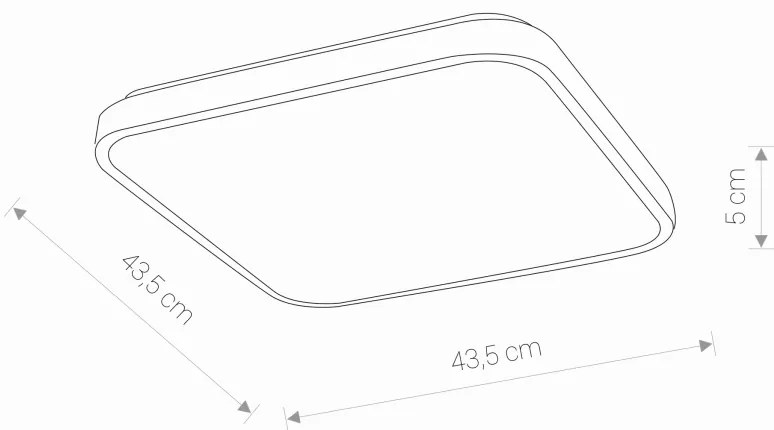 Stropní svítidlo Nowodvorski AGNES LED 8137 černá 4000K IP44