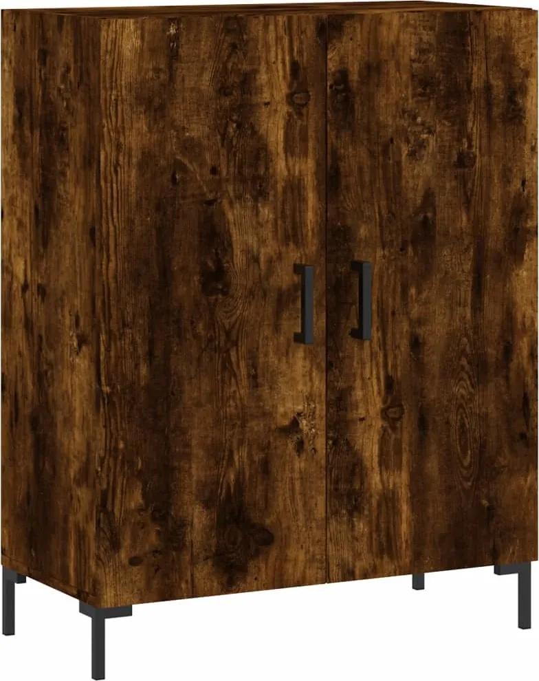 vidaXL Skříň highboard 69,5 x 34 x 180 cm kompozitní dřevo [3189258] Barva: kouřový dub